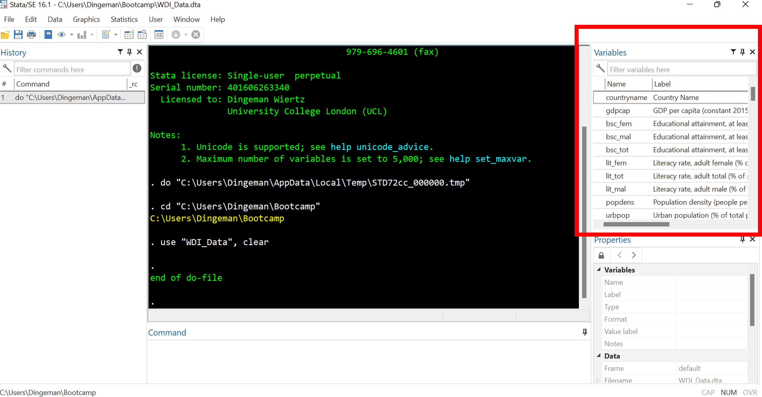 Quantitative Methods Bootcamp