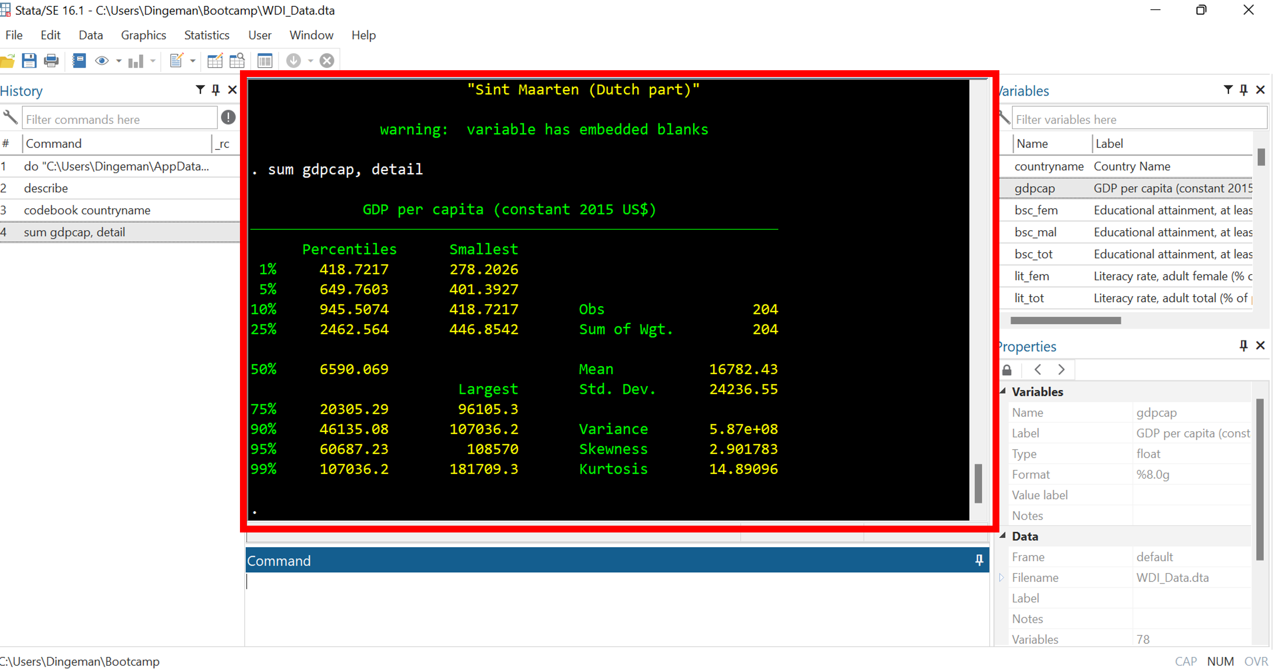 Quantitative Methods Bootcamp