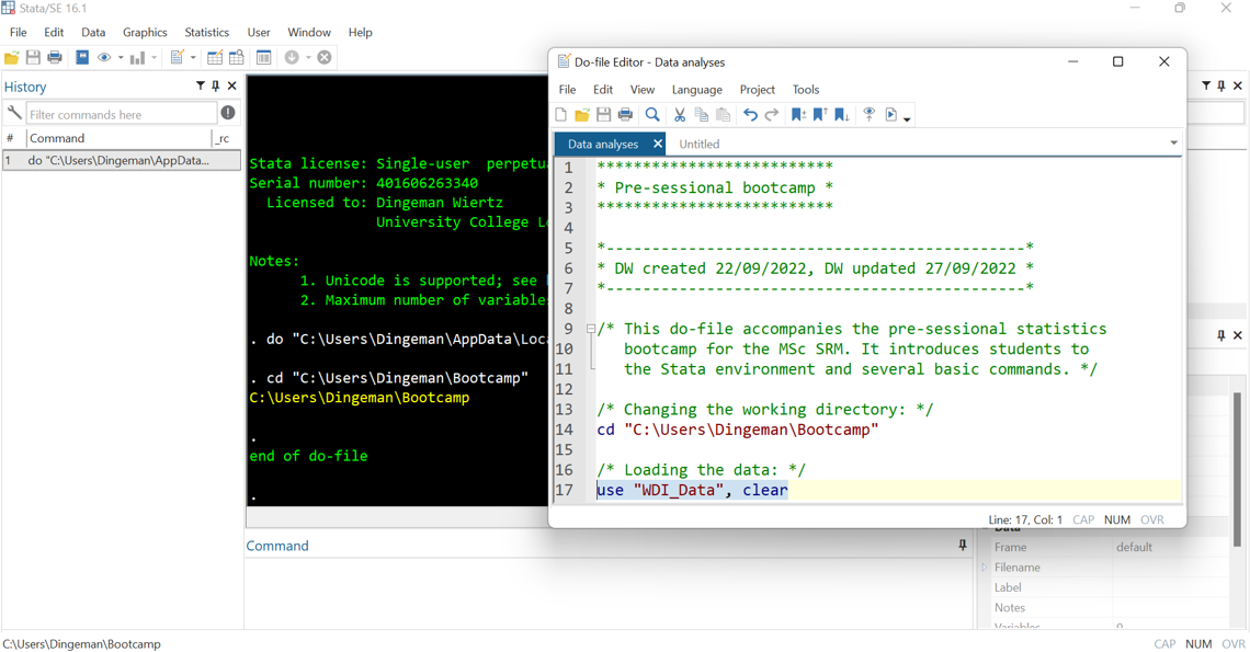 Quantitative Methods Bootcamp